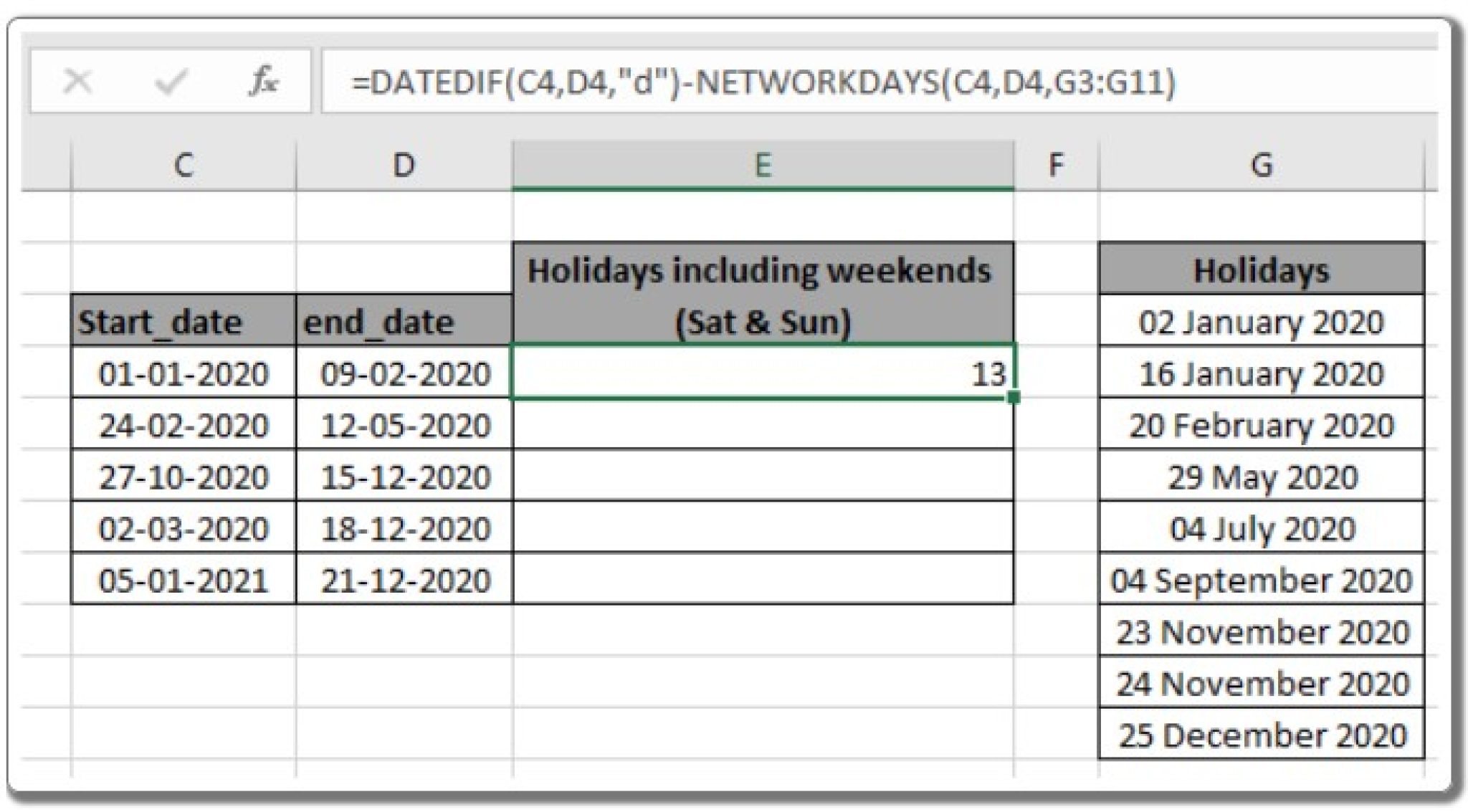 Calculating Holidays: A Handy Excel Guide