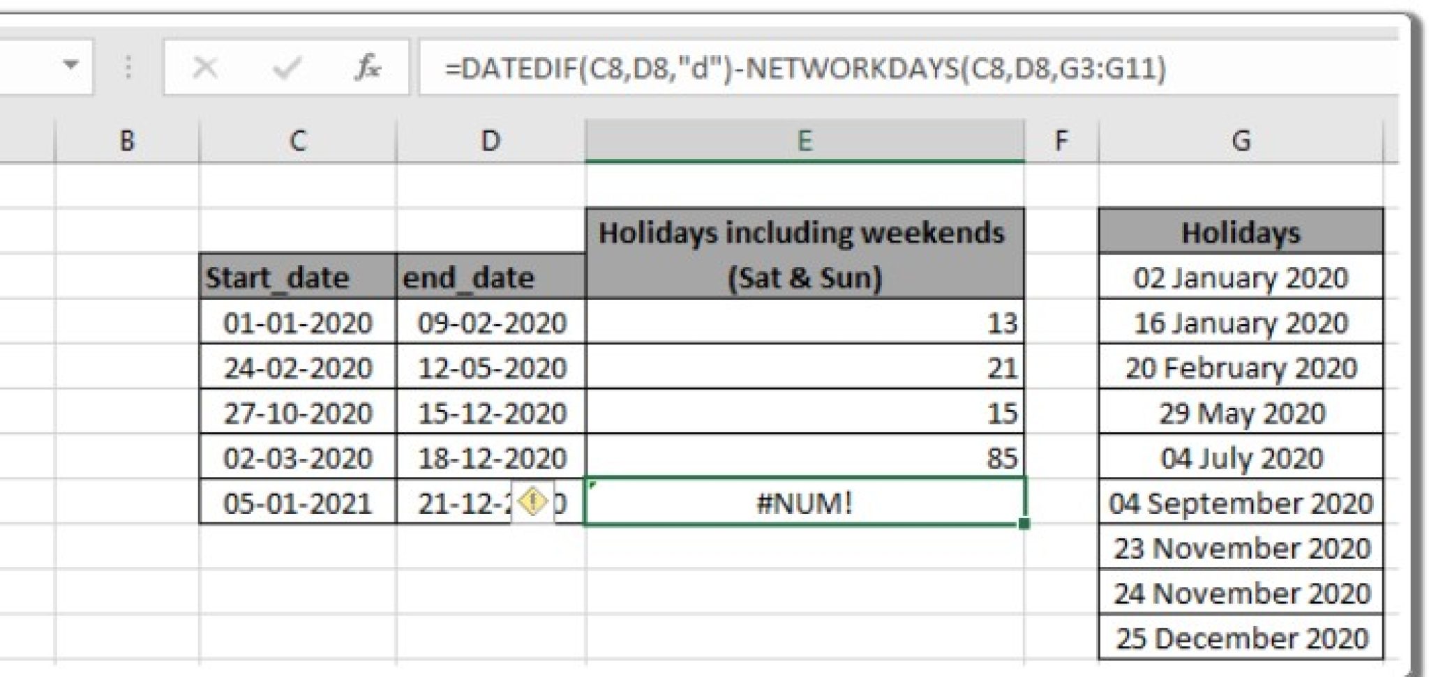 Calculating Holidays: A Handy Excel Guide