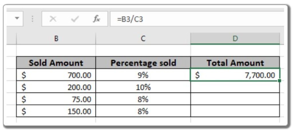 Calculating Original Price from Discounted Price
