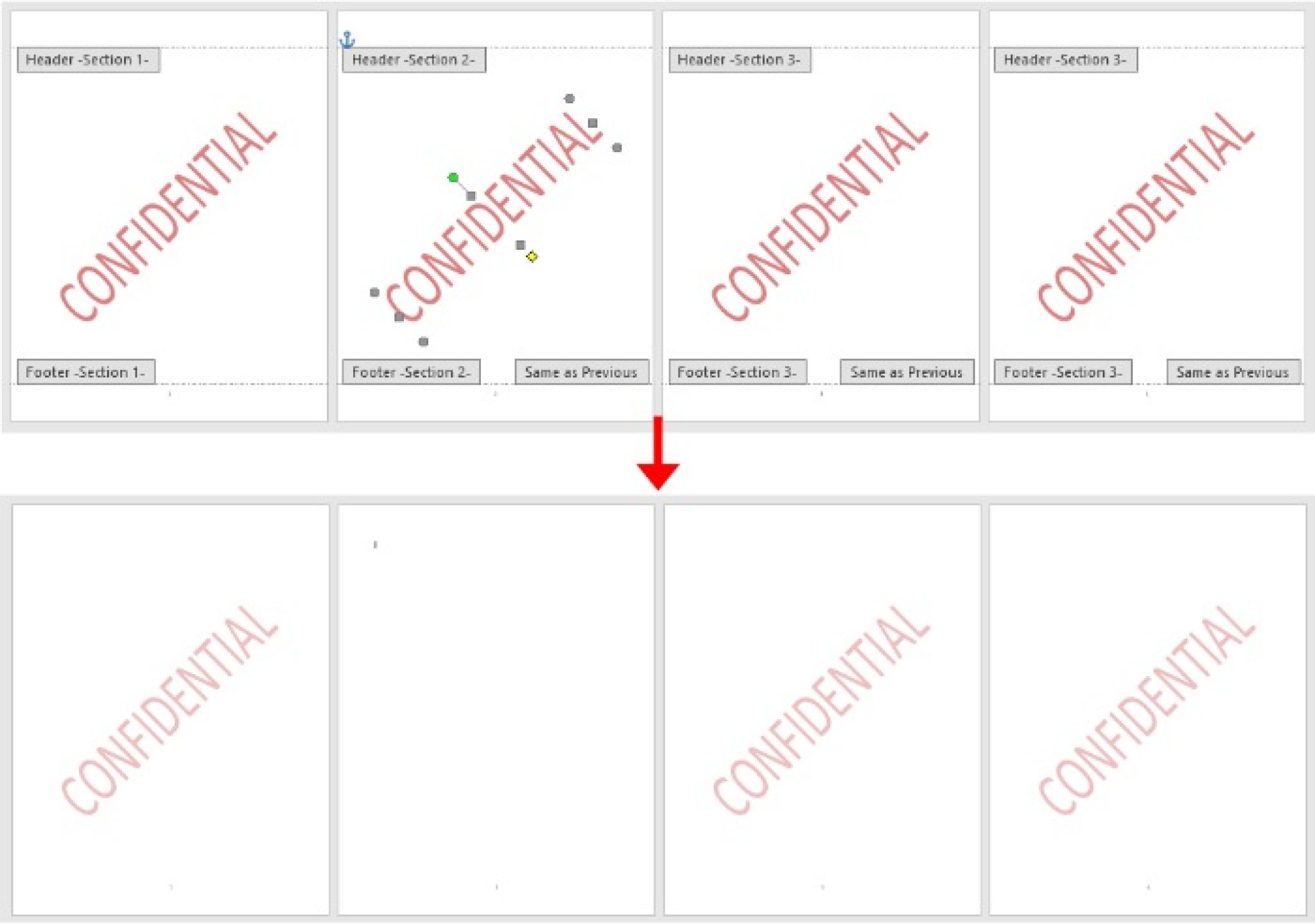 How to Remove a Watermark from a Specific Page in a Word Document ...
