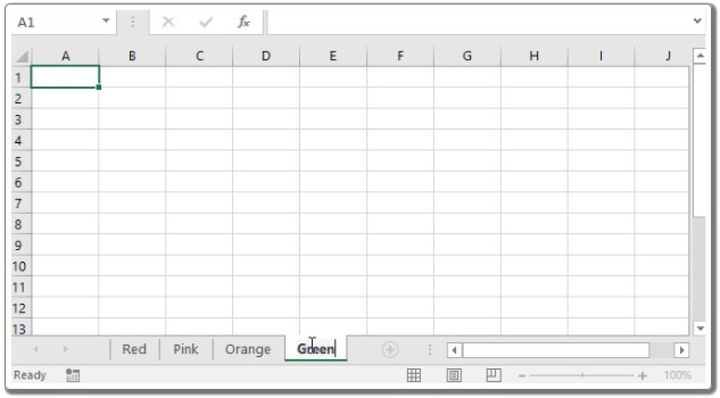 How to Rename and Format Sheet Tabs in Excel