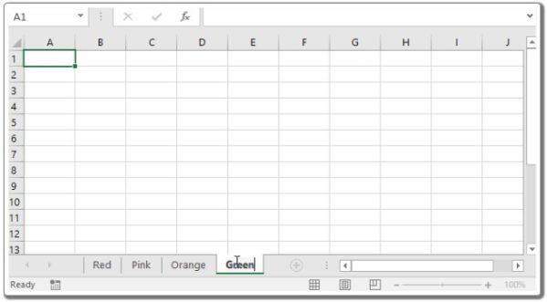 How to Rename and Format Sheet Tabs in Excel