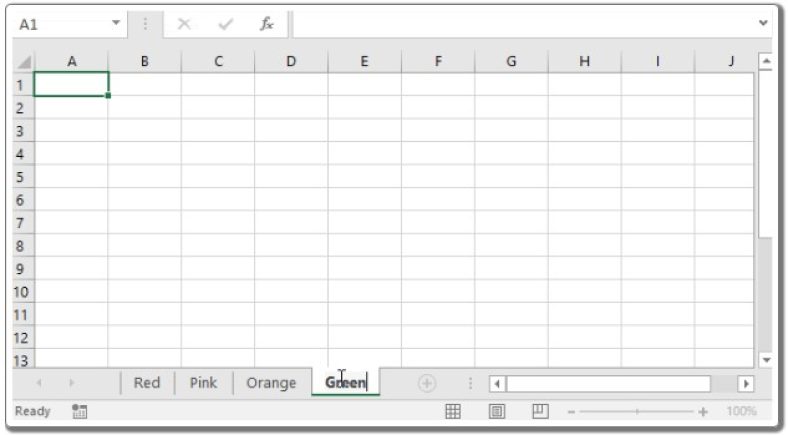 How to Rename and Format Sheet Tabs in Excel