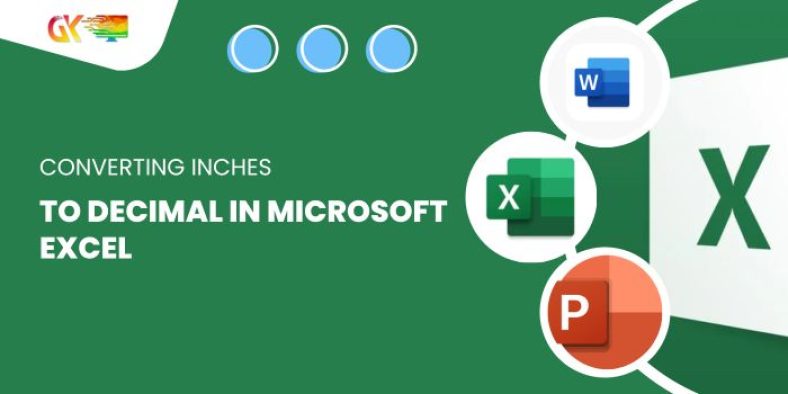 Converting Inches to Decimal in Microsoft Excel - Gotkey.net Converting Inches to Decimal in Microsoft Excel - Gotkey.net