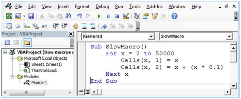 Enhancing Macro Speed in Microsoft Excel