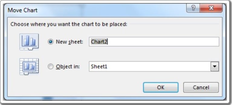How to Create Standalone Charts on New Sheets in Excel