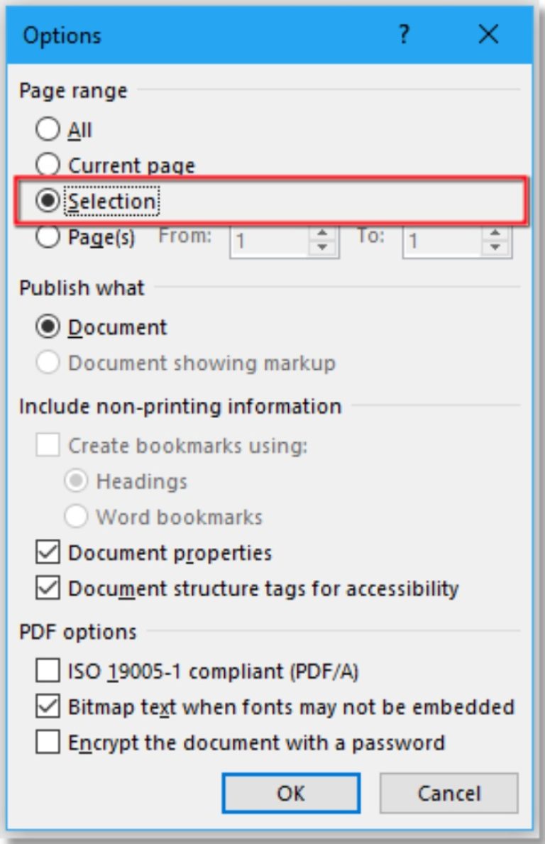 How to Export Selected Pages to PDF in Microsoft Word? - Gotkey.net