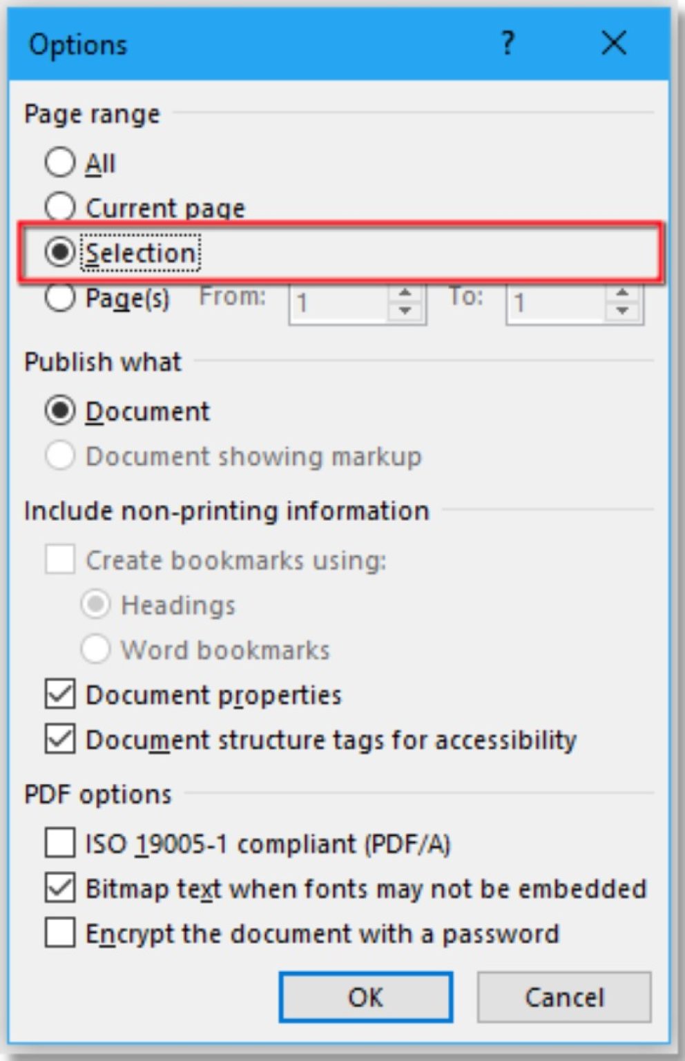 How to Export Selected Pages to PDF in Microsoft Word? - Gotkey.net