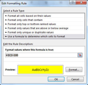 How to Highlight a Row Based on a Cell Value in Excel