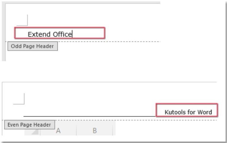 How to Insert Different Headers on Odd and Even Pages in Word? - Gotkey.net