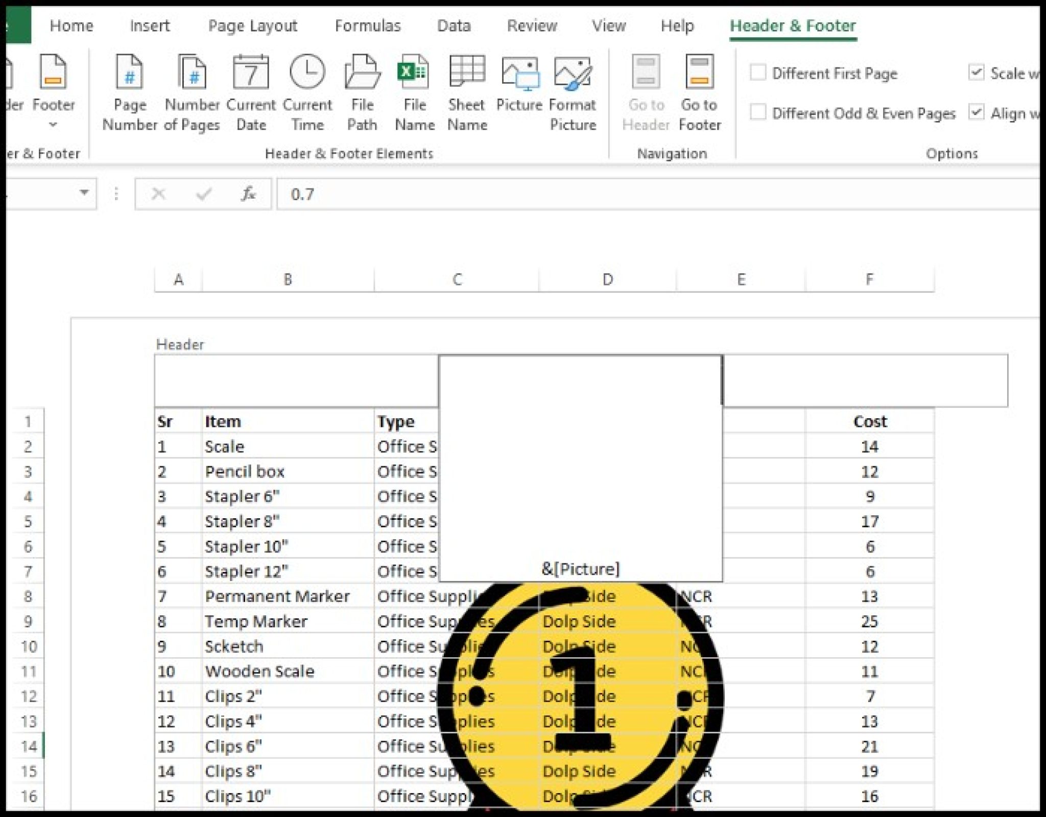 How to Insert a Watermark in Excel