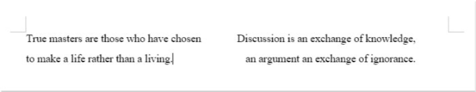 How to align text on both left and right sides on same line of a Word ...