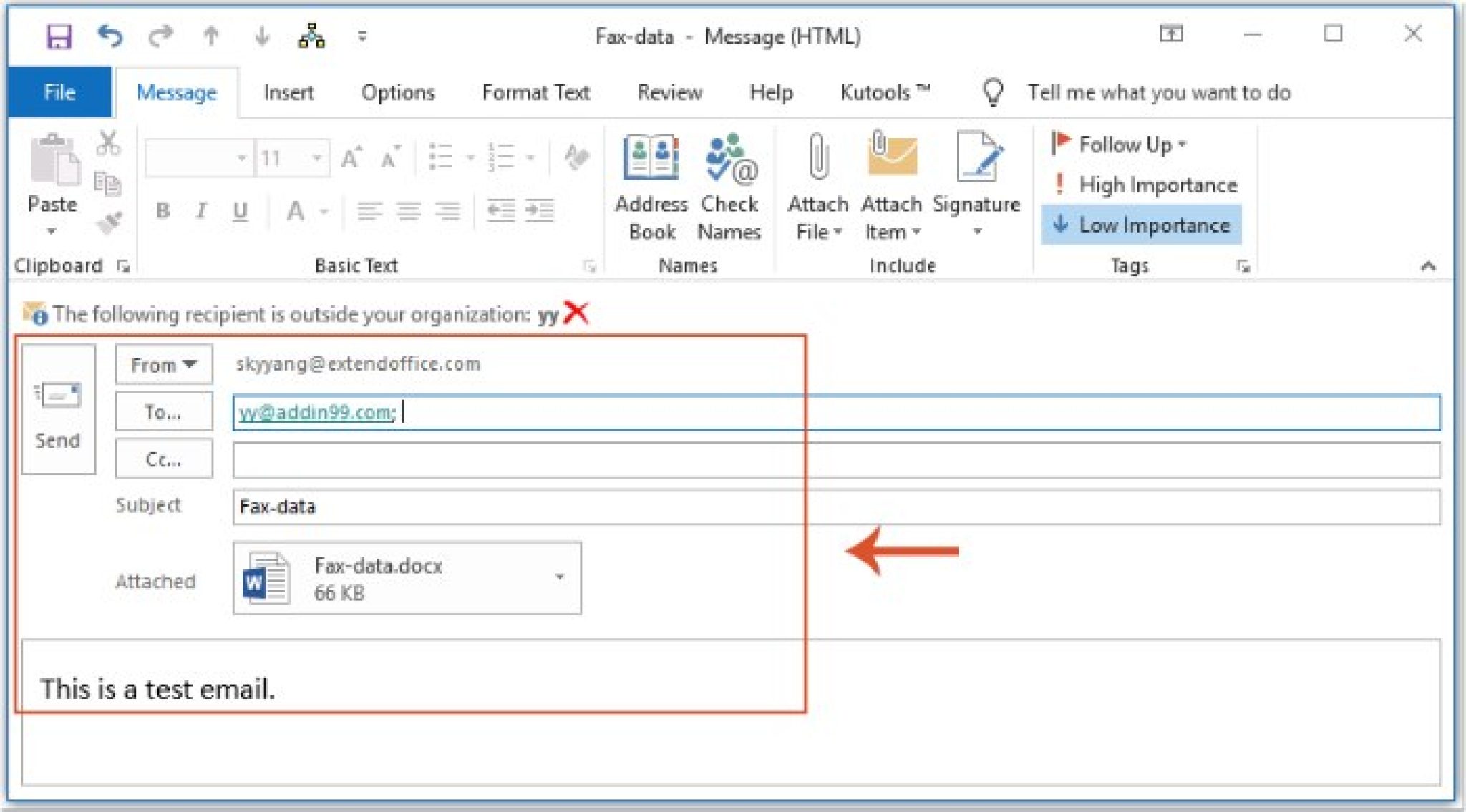 How to apply a button to send email with current Word file attached ...