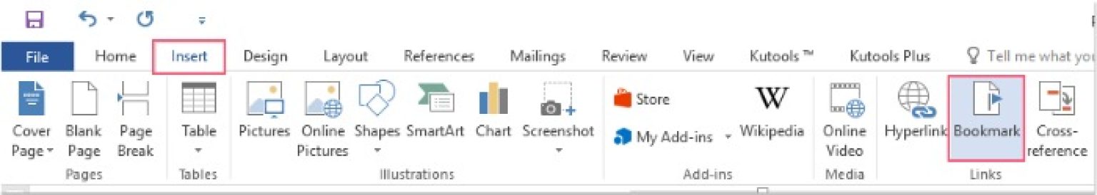 How to create a hyperlink to a specific location within the same Word document? - Gotkey.net