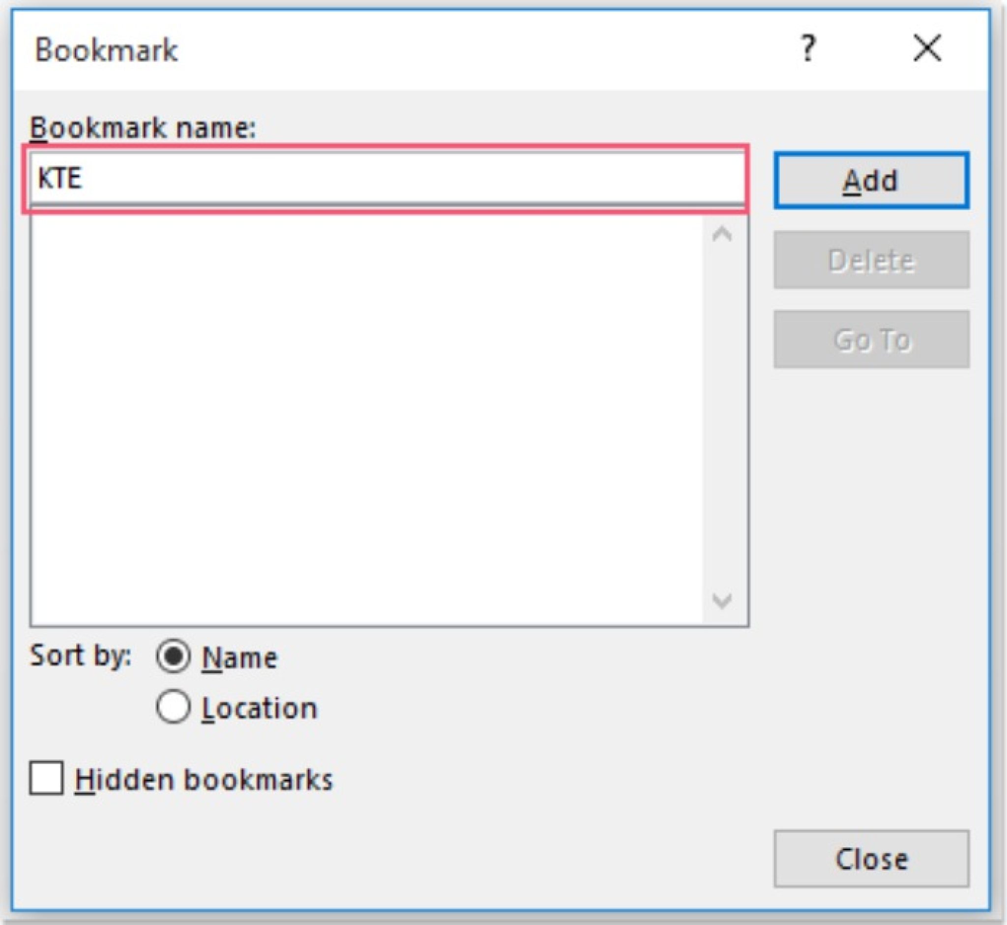 How to create a hyperlink to a specific location within the same Word ...