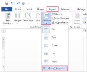 How to insert lines between columns in a Word document? - Gotkey.net