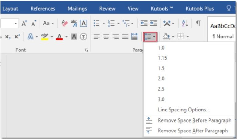 How to remove space before/after/between paragraphs in Word document? - Gotkey.net