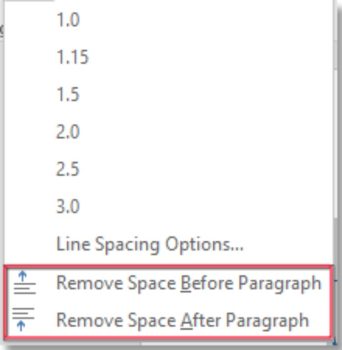 How to remove space before/after/between paragraphs in Word document? - Gotkey.net