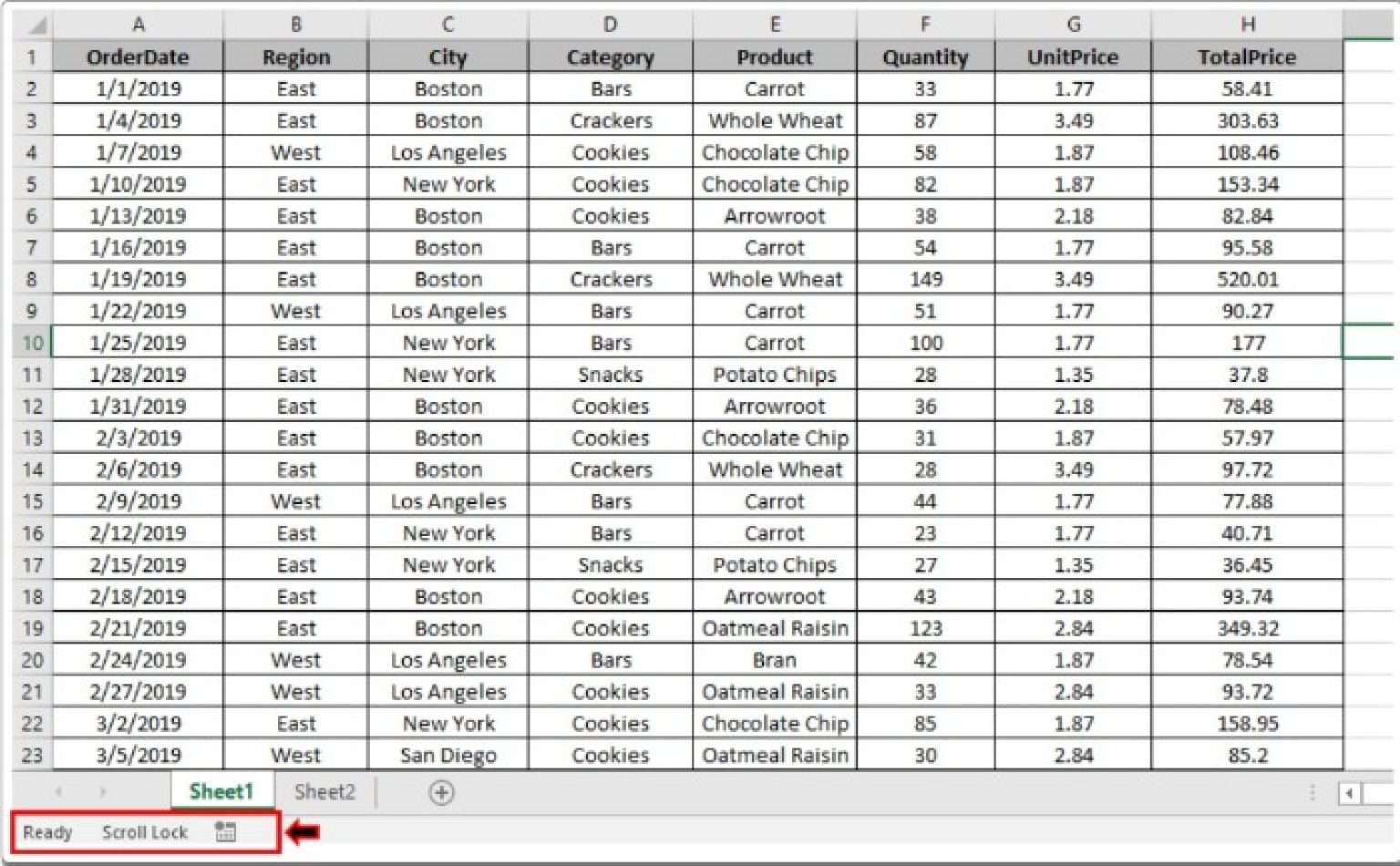 How to Turn Off Scroll Lock in Excel - Gotkey.net
