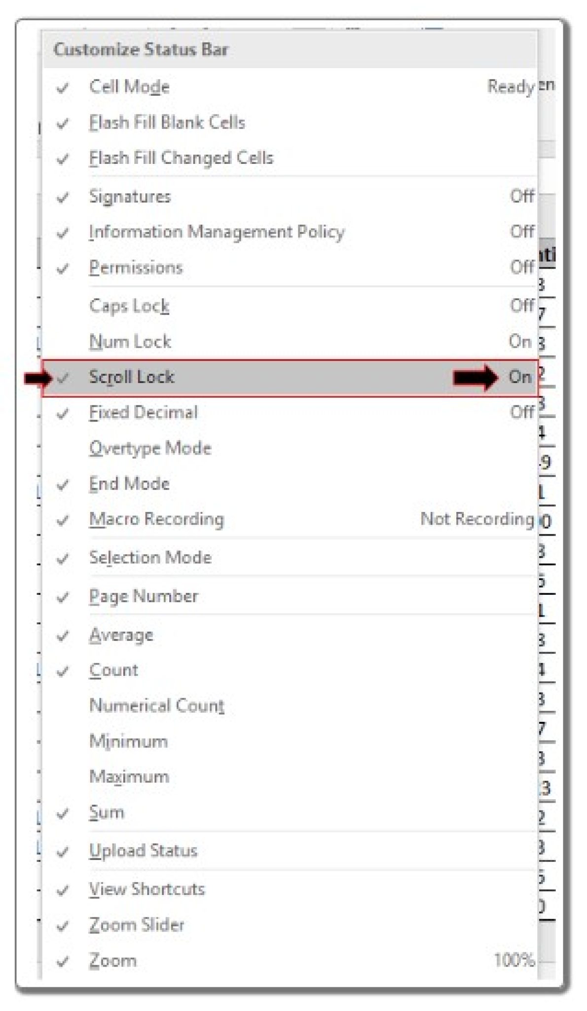 How to Turn Off Scroll Lock in Excel - Gotkey.net