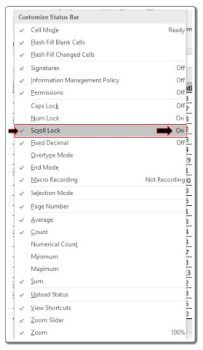 How to Turn Off Scroll Lock in Excel - Gotkey.net