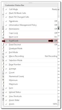 How to Turn Off Scroll Lock in Excel - Gotkey.net