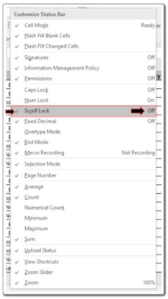 How to Turn Off Scroll Lock in Excel - Gotkey.net