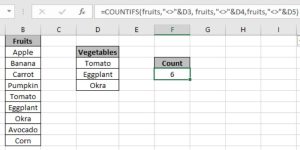 Counting Cells Excluding Specific Values in Excel