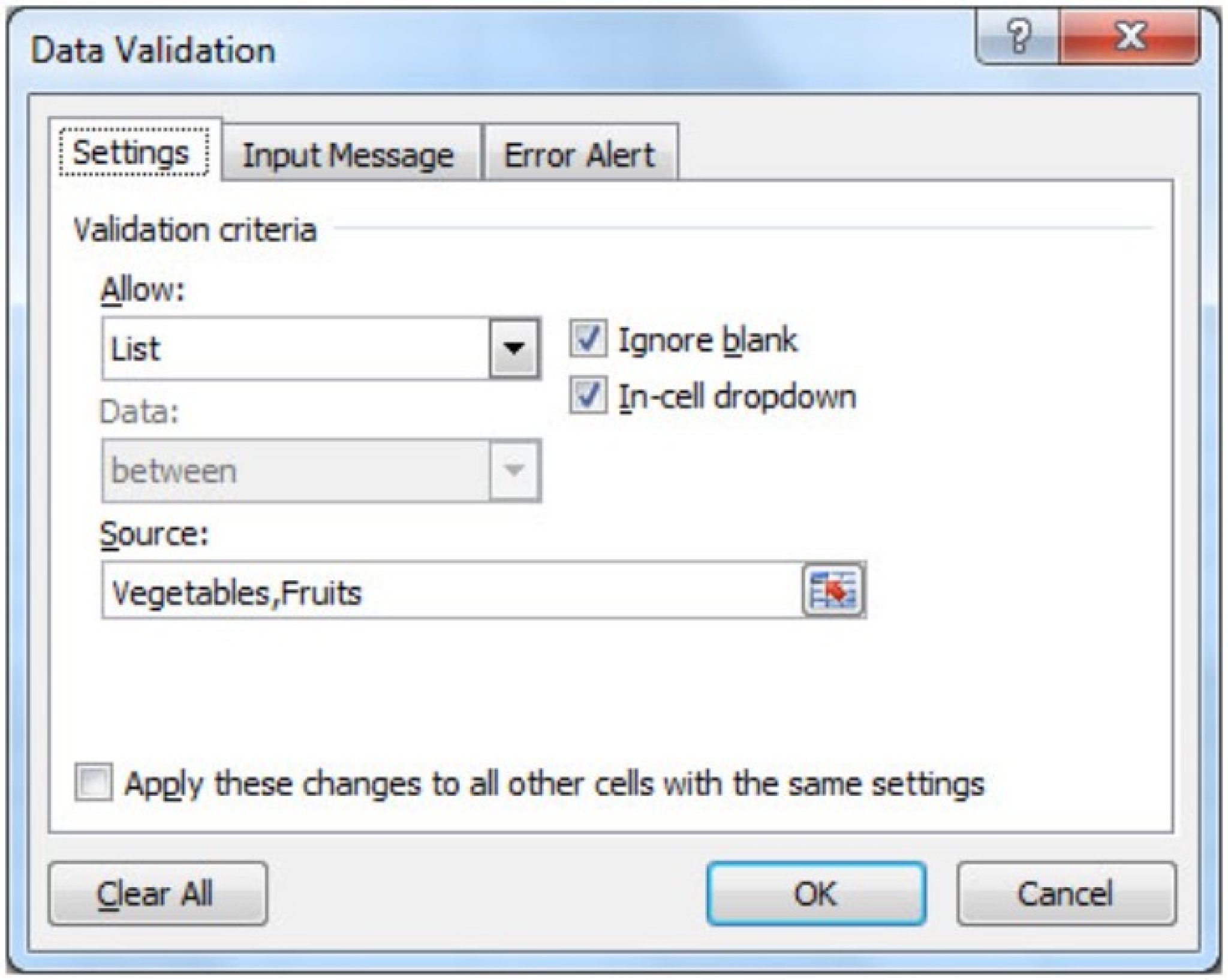 Creating Cascading Drop-Down Lists in Excel