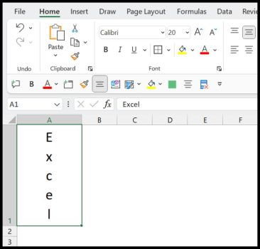 Efficient Ways to Type Text Vertically in Excel