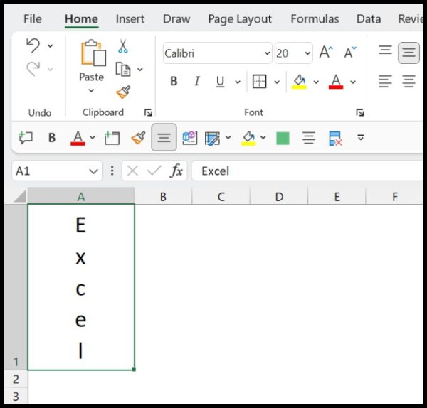 Efficient Ways to Type Text Vertically in Excel