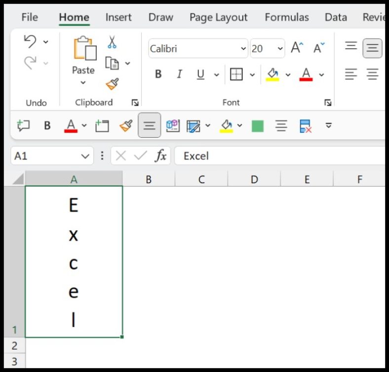Efficient Ways to Type Text Vertically in Excel