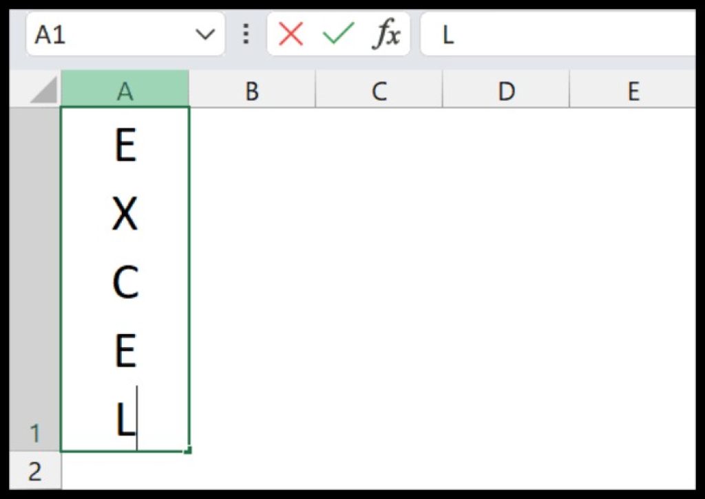 Efficient Ways to Type Text Vertically in Excel