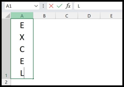 Efficient Ways to Type Text Vertically in Excel