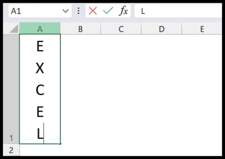 Efficient Ways to Type Text Vertically in Excel