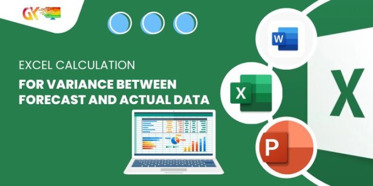Calculation for Variance Between Forecast and Actual Data