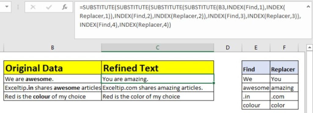 Finding and Replacing Multiple Values in Excel