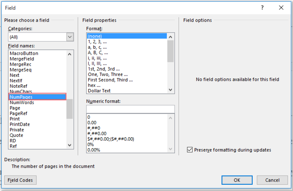 How to Insert Page Numbers in the Format Page X of Y in Microsoft Word ...