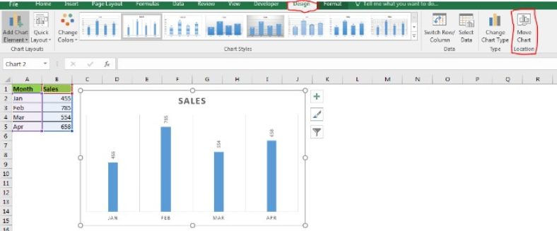 How to Move a Chart to a New Sheet in Excel - Gotkey.net