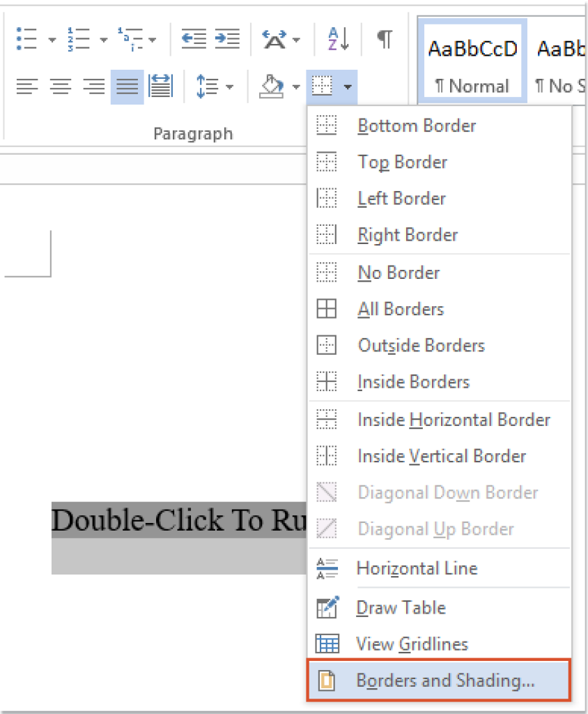 How to apply a button to run a macro code in Word document? - Gotkey.net