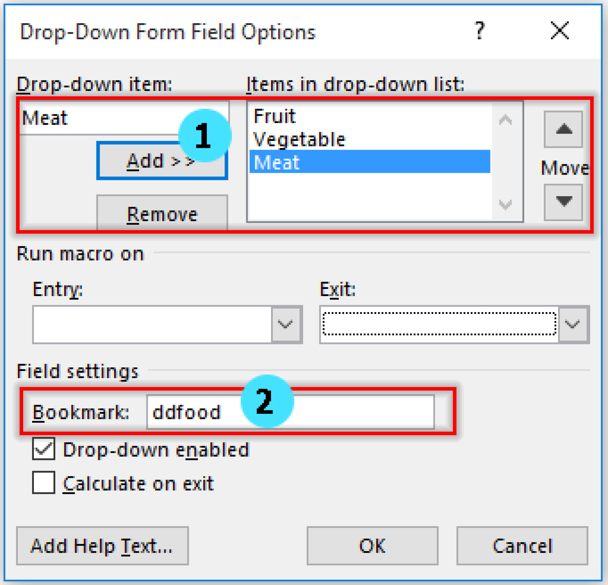 How To Create Dependent Drop Down Lists In Word