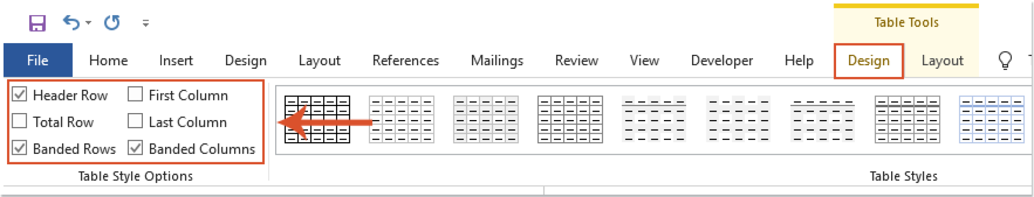 How to shade every other row or column in Word table? - Gotkey.net