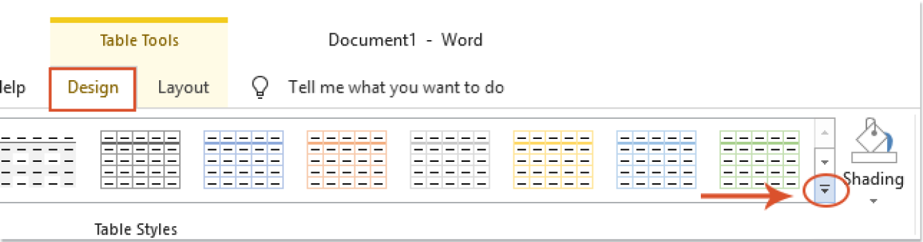 How to shade every other row or column in Word table? - Gotkey.net