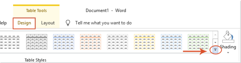 How To Shade Every Other Row Or Column In Word Table