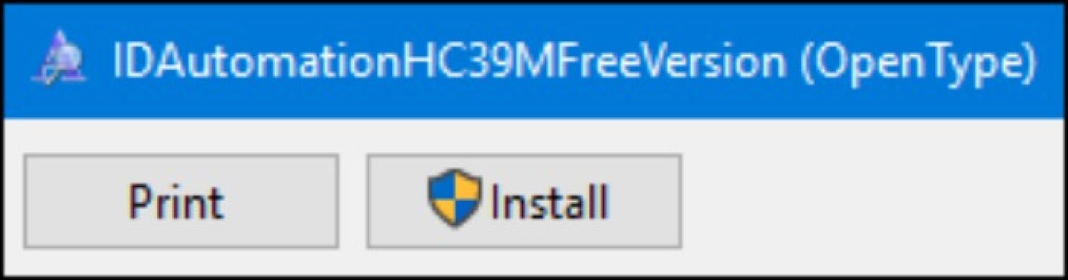 Installing Fonts for Barcode Generation in Excel