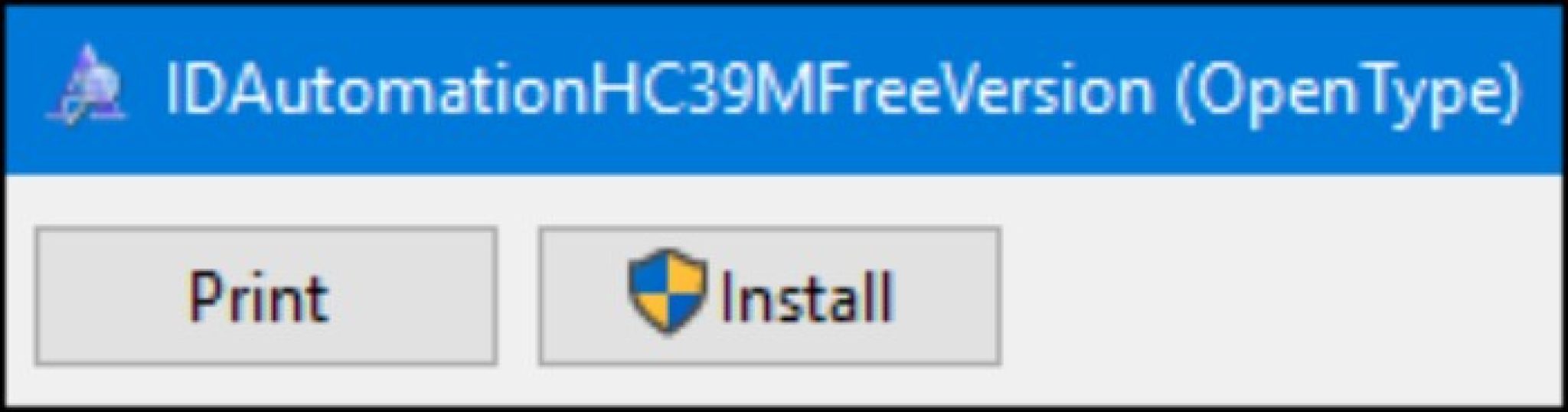 Installing Fonts for Barcode Generation in Excel