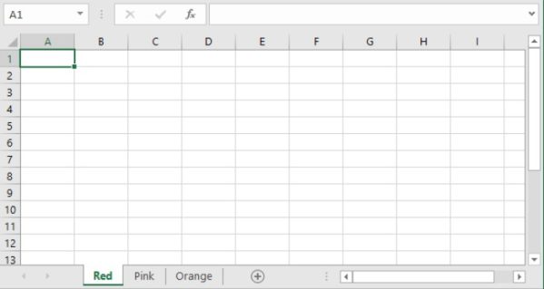 Renaming Sheets and Formatting Sheet Tabs in Excel