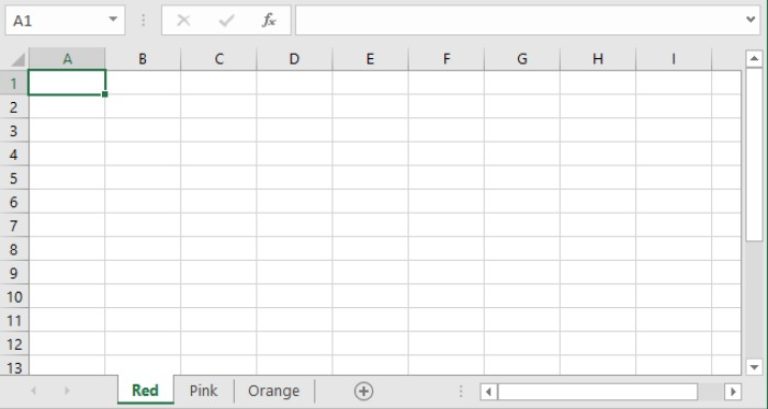 Renaming Sheets and Formatting Sheet Tabs in Excel
