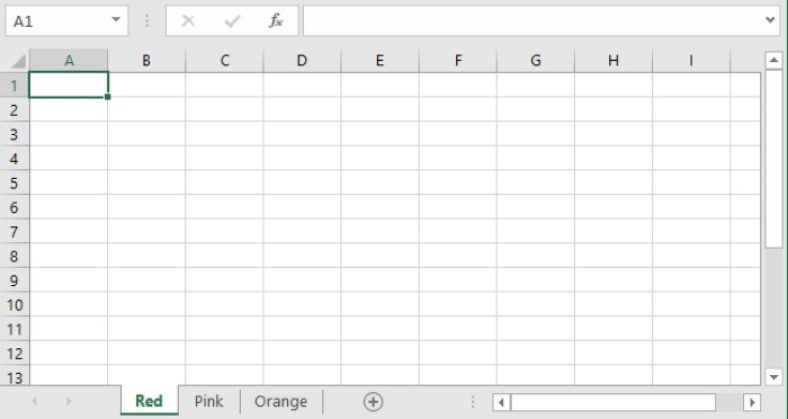 Renaming Sheets and Formatting Sheet Tabs in Excel