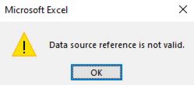 Resolving 'Reference Isn't Valid' Excel Errors"